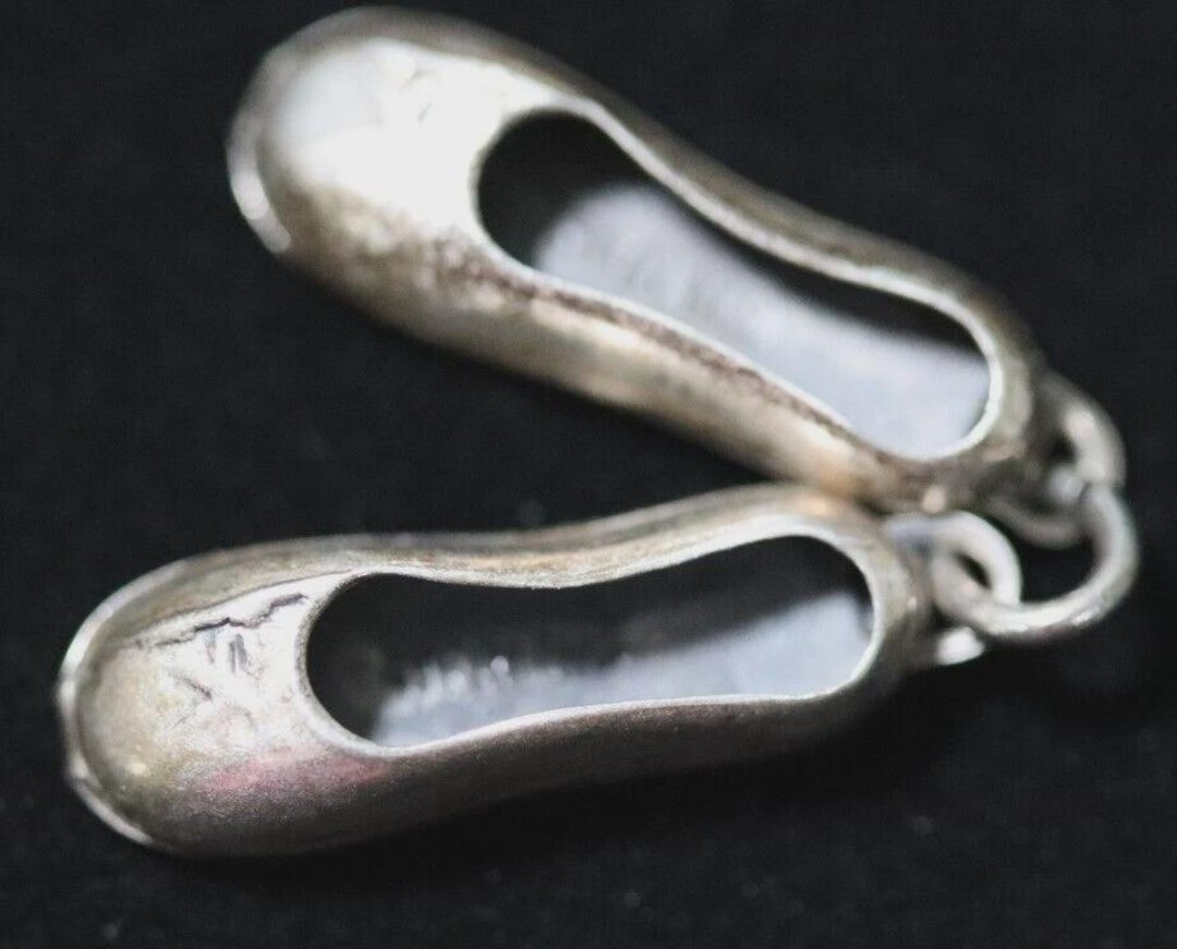 Vintage Sterling Silver Signed 3D Ballet Ballerina Dance Shoe Charm ...