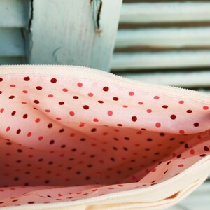 Beige Wristlet Zipper Pouch With Beige Ribbon 5.75 X 9 Inches - Etsy