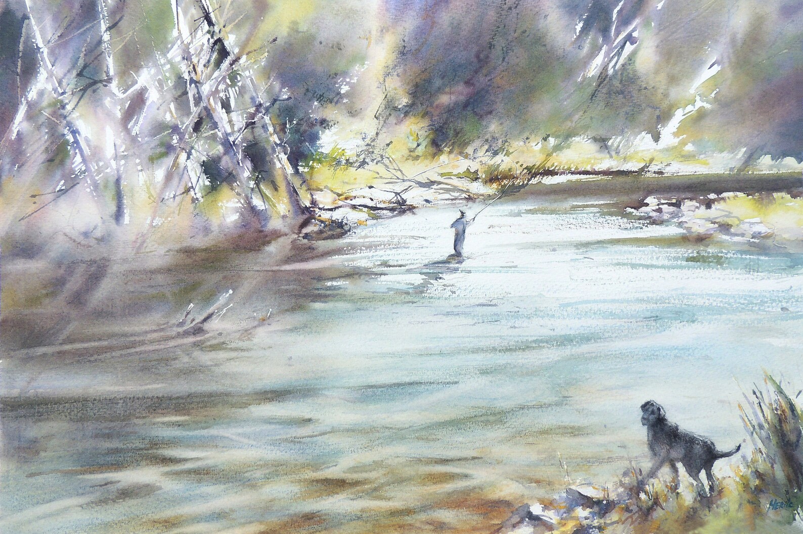 Commission Devon Coastal Wall Art Custom Sea Cliff Watercolor - Etsy