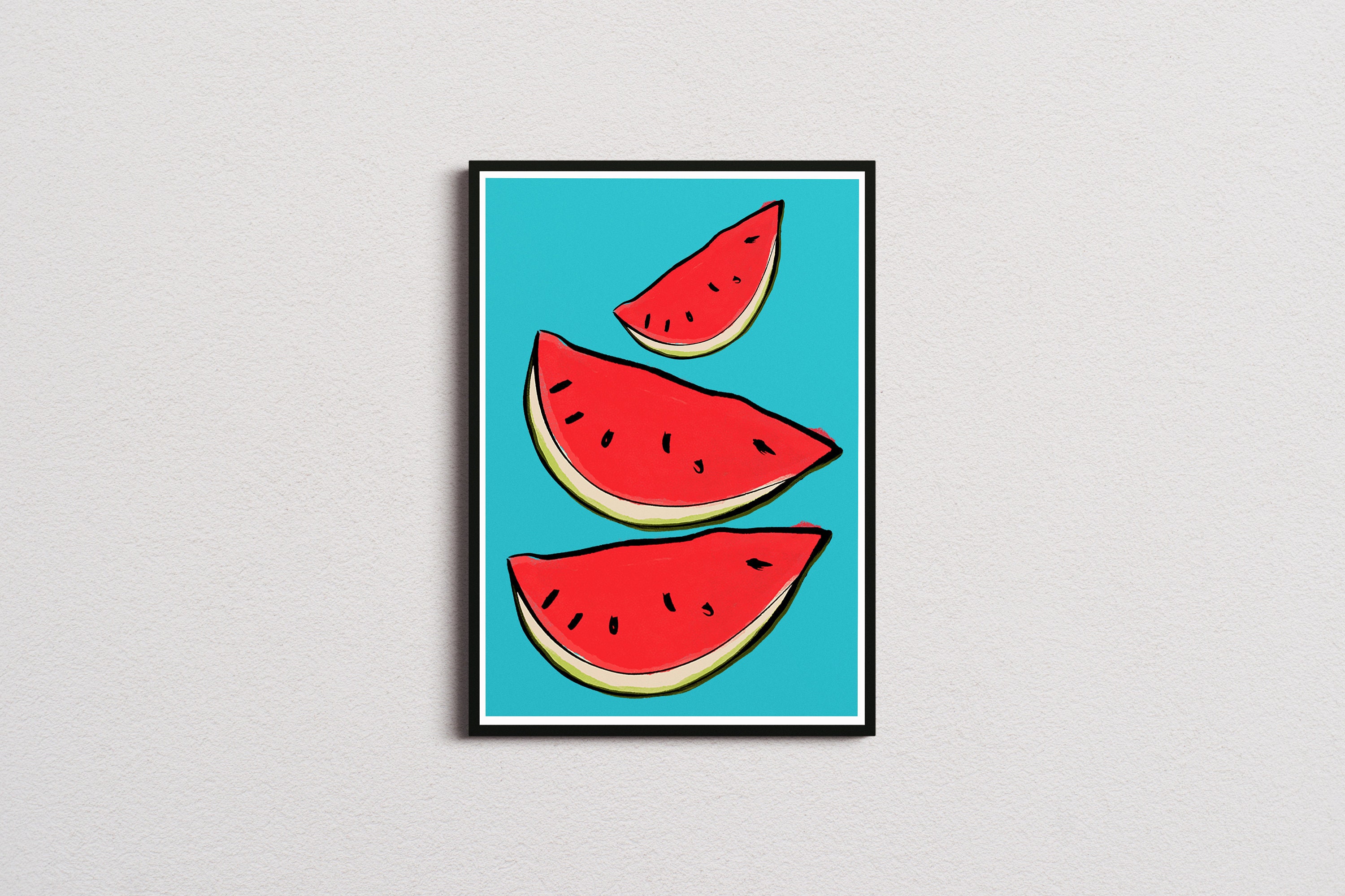 Watermelons Kitchen Decor Print/ Instant Download Wall Art/ Healthy ...