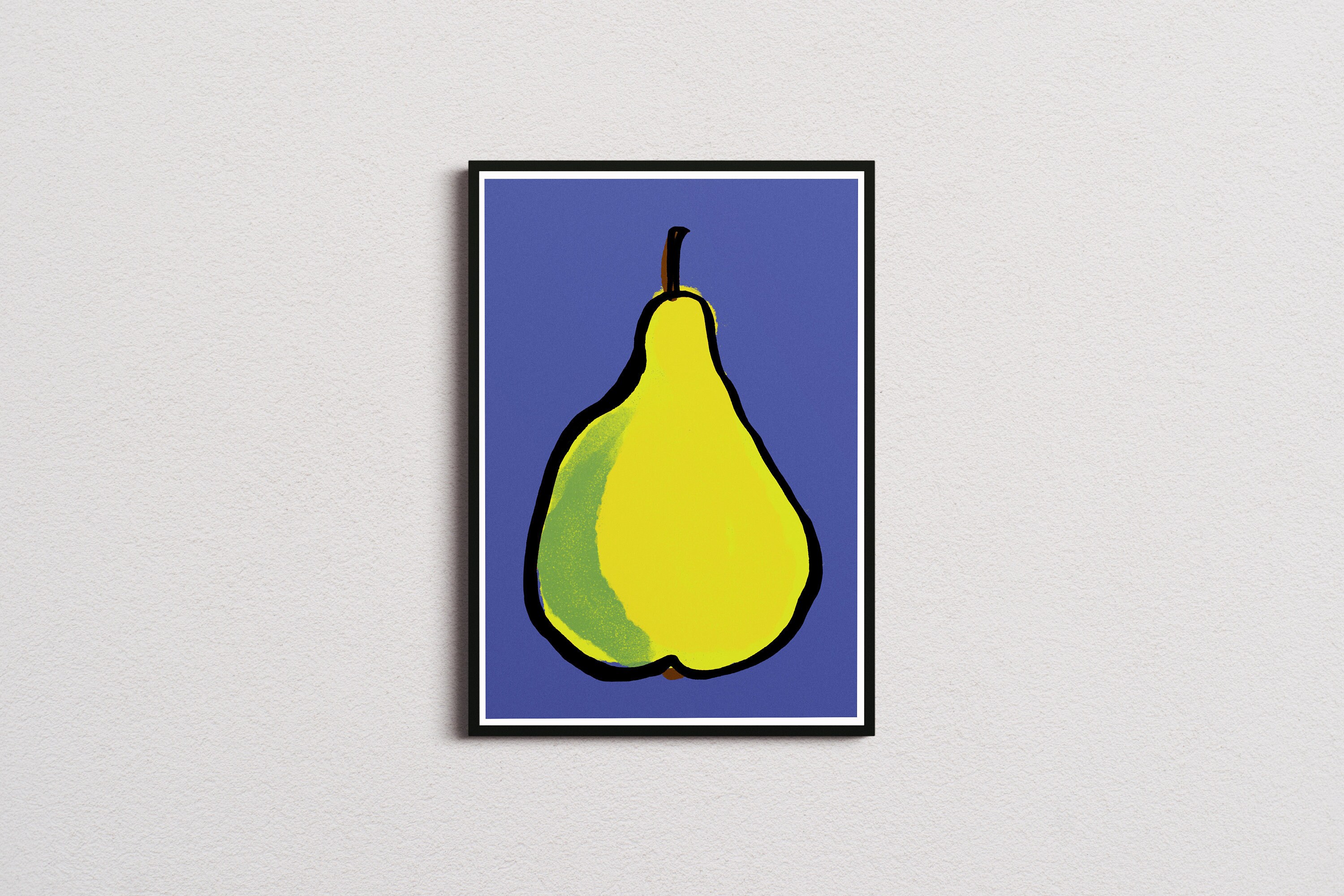 Pear Kitchen Decor Print/ Instant Download Wall Art/ Healthy Food ...