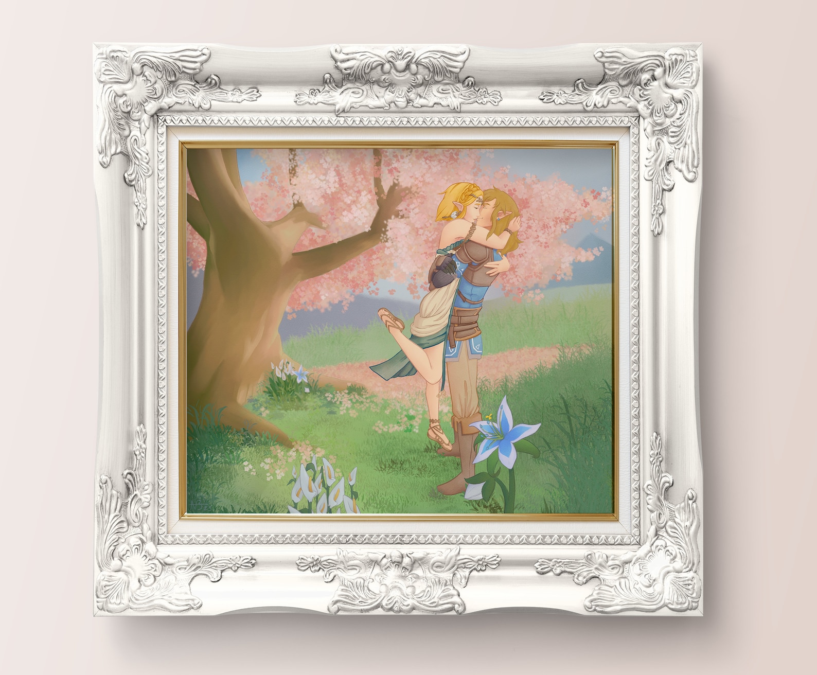 Zelda & Link Art Print: Tears of the Kingdom, Zelink Good Ending - Etsy