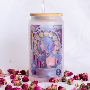 Jinx Arcane League of Legends Art Nouveau Alphonse Mucha Frosted ...