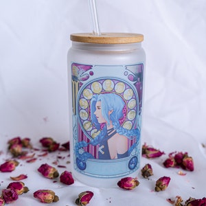 Jinx Arcane League of Legends Art Nouveau Alphonse Mucha Frosted ...