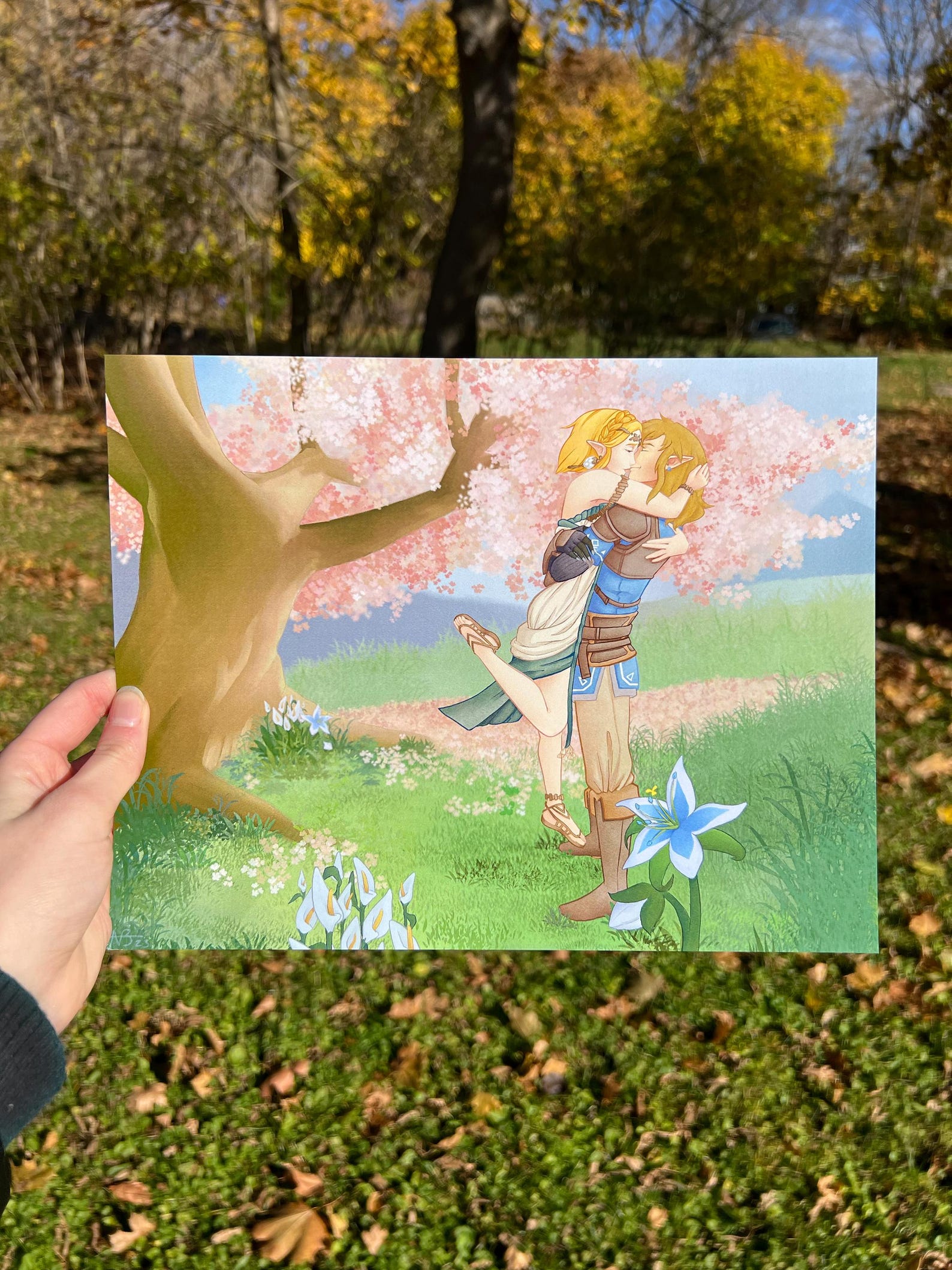 Zelda & Link Art Print: Tears of the Kingdom, Zelink Good Ending - Etsy