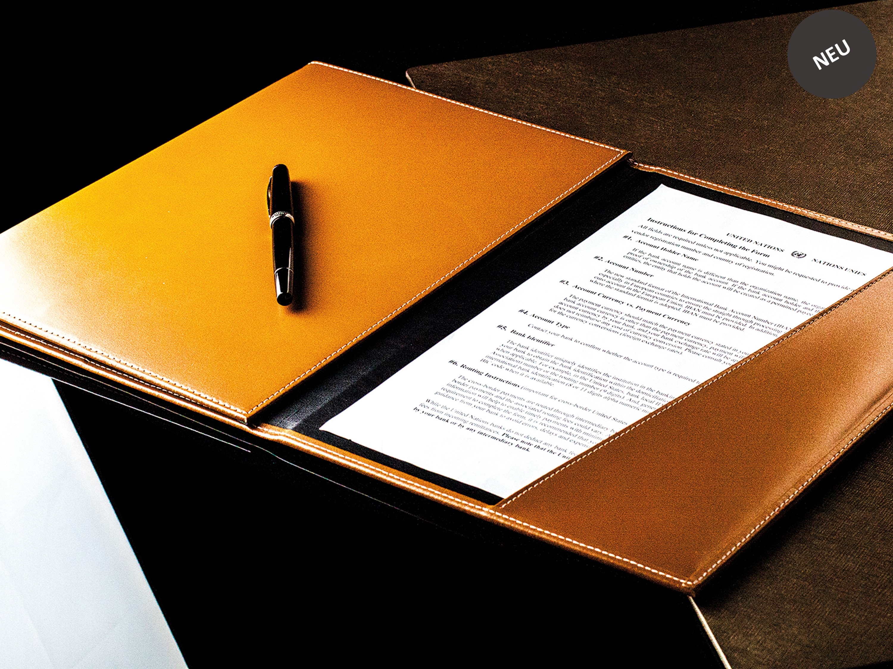 Contract and certificate folder with 3 compartments DIN A4 | Etsy