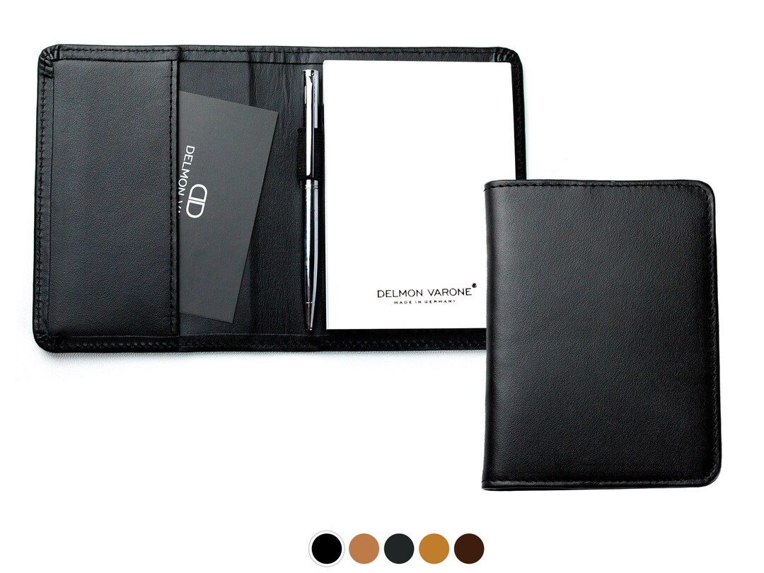 Personalizable Notepad Case DIN A7 Made of Premium Leather in Various ...