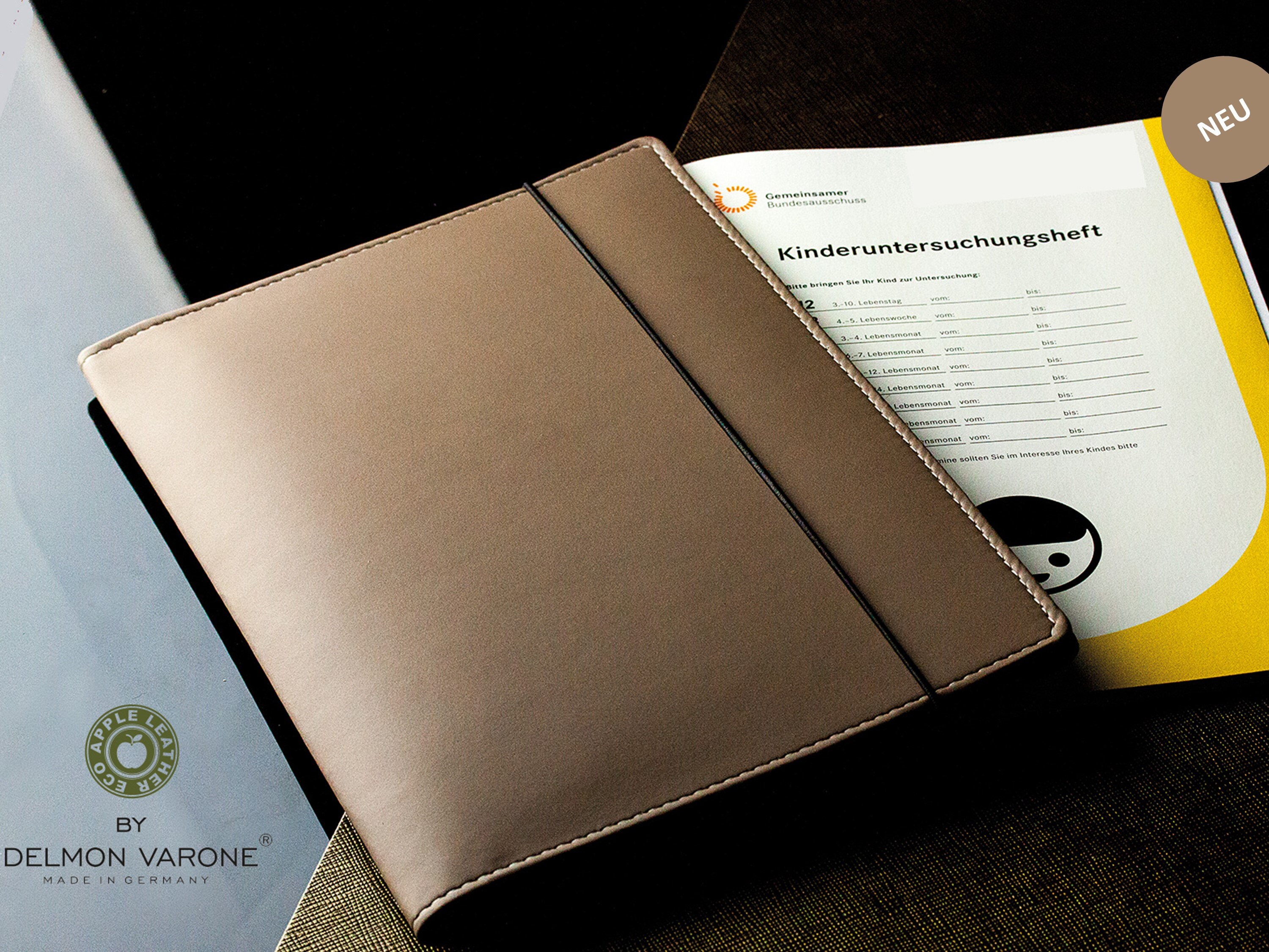 Children's examination booklet Cover made of eco apple | Etsy