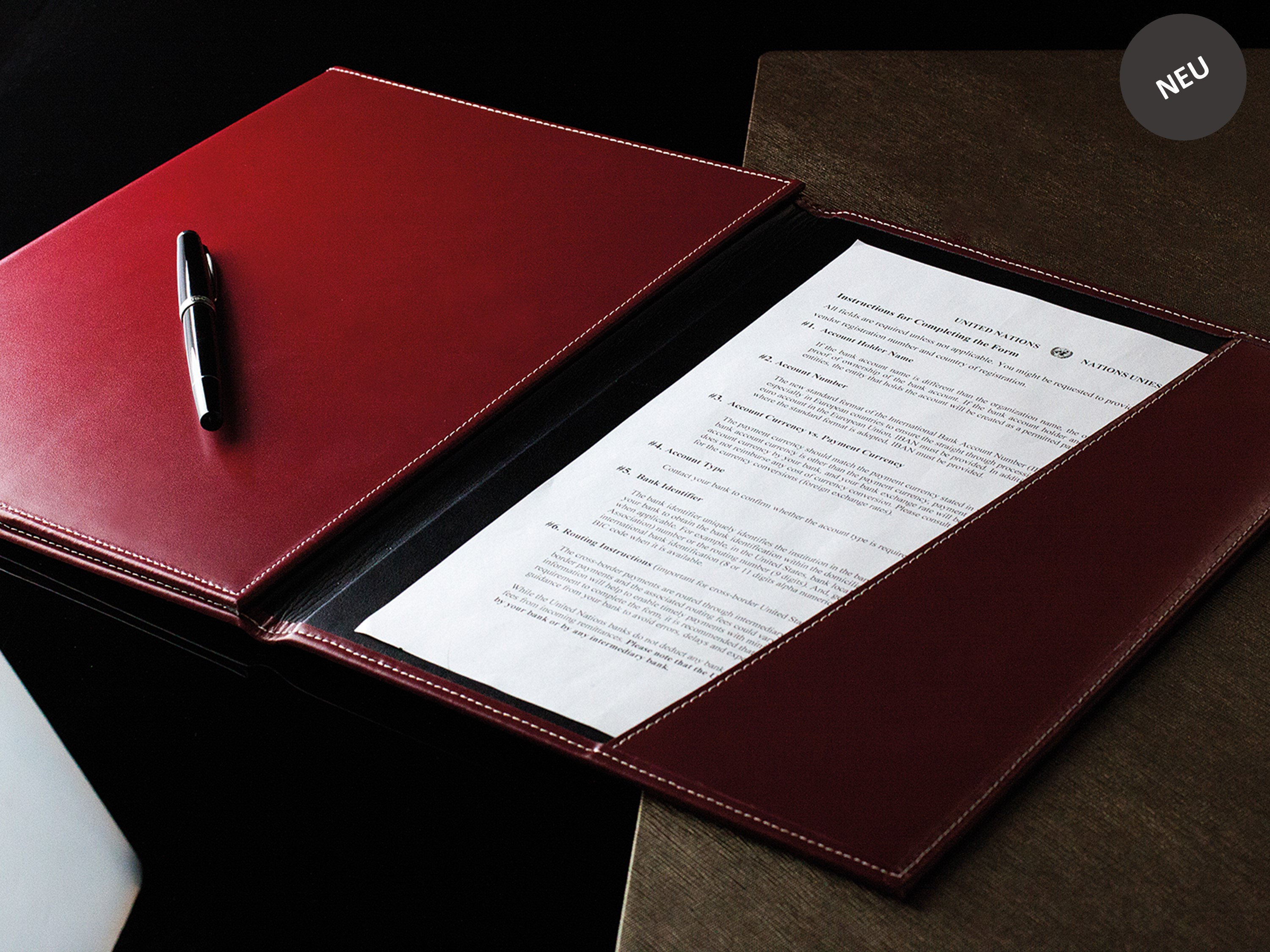 Contract and certificate folder with 3 compartments DIN A4 | Etsy