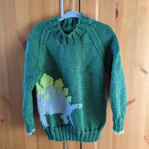 Kids Dino Sweater Knitting Pattern - Etsy