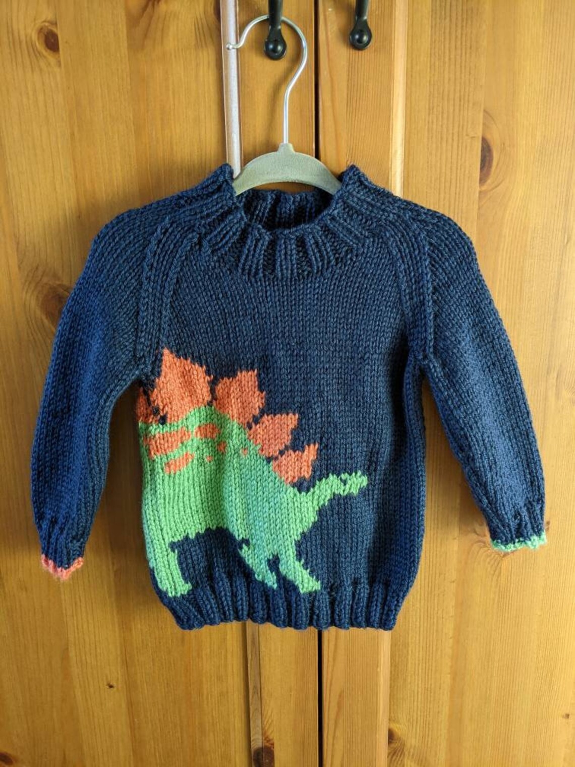 Kids Dino Sweater Knitting Pattern - Etsy