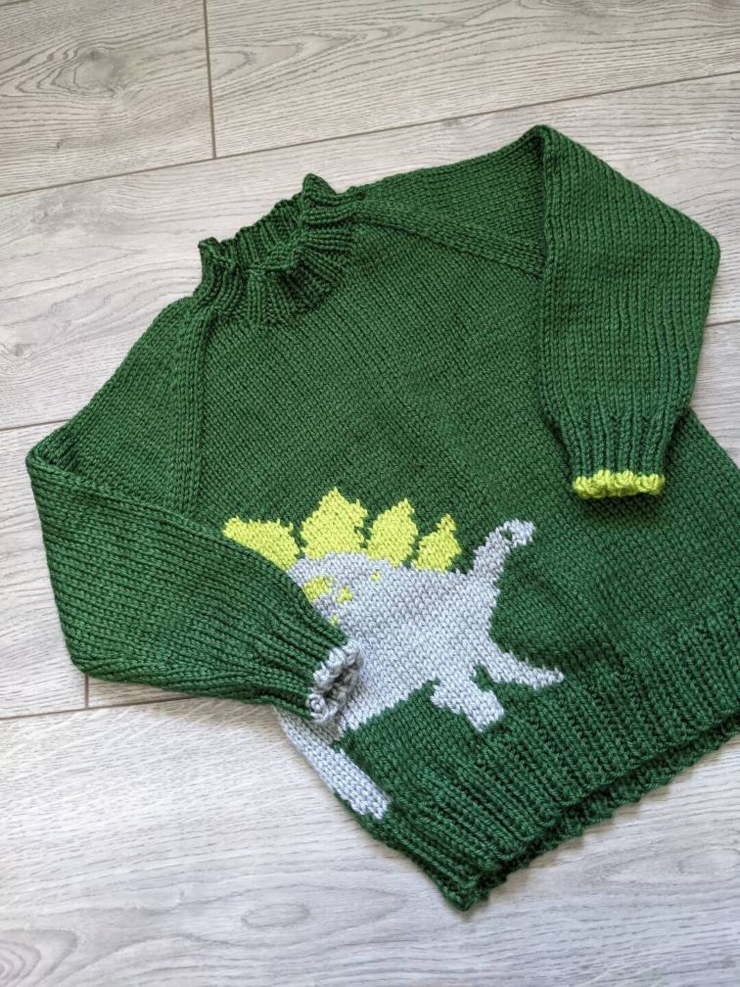 Kids Dino Sweater Knitting Pattern - Etsy