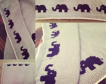 Elephant Baby Blanket, Knitting Pattern - Etsy