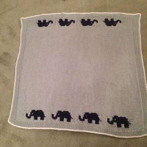Baby Elephant Blanket Knitting Pattern - Etsy