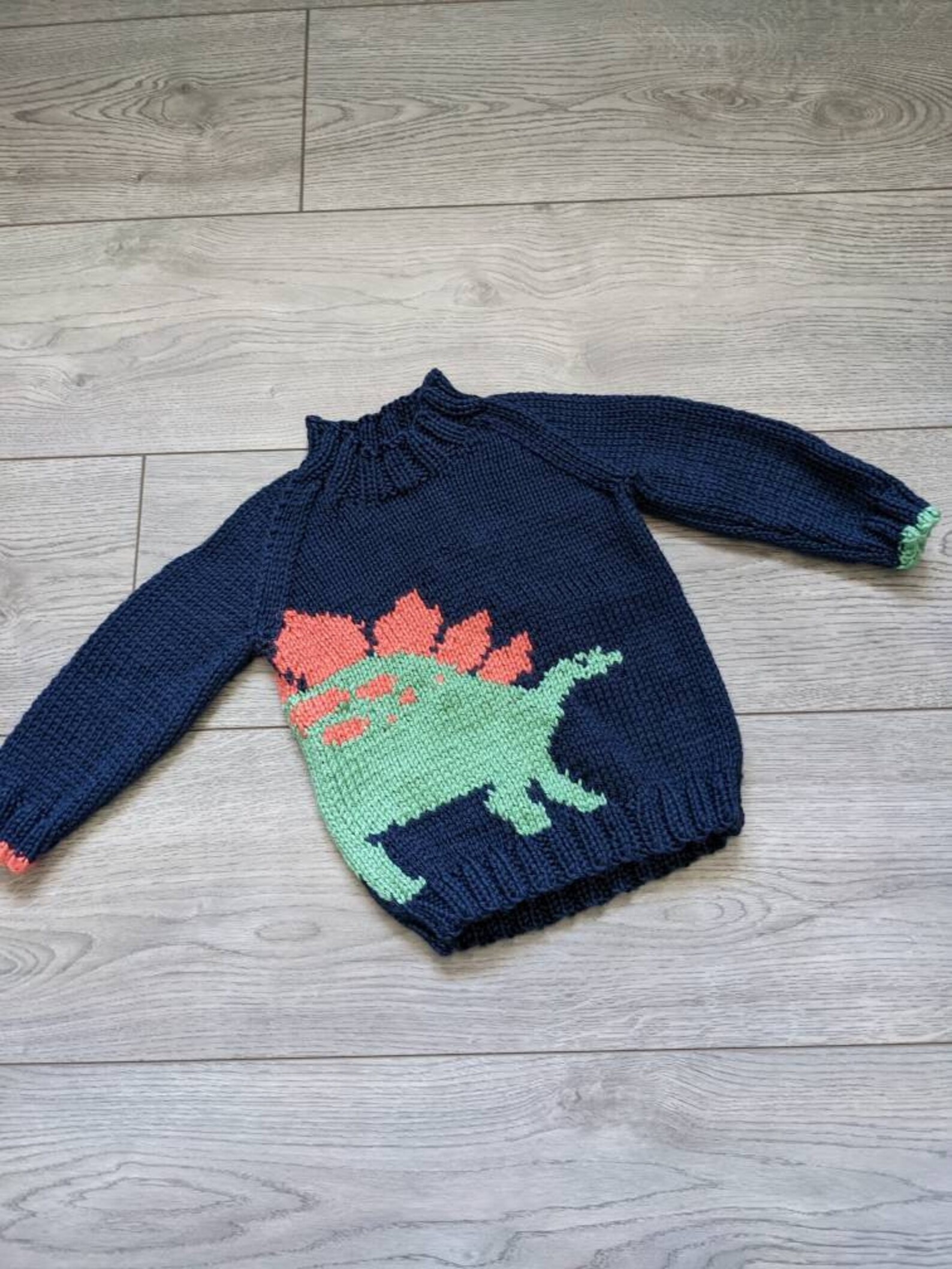 Kids Dino Sweater Knitting Pattern - Etsy