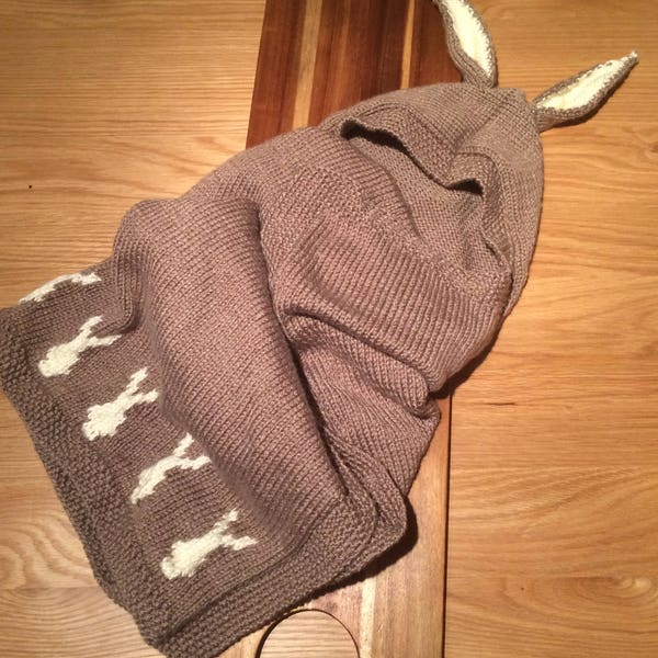 Hooded Rabbit Blanket - Etsy