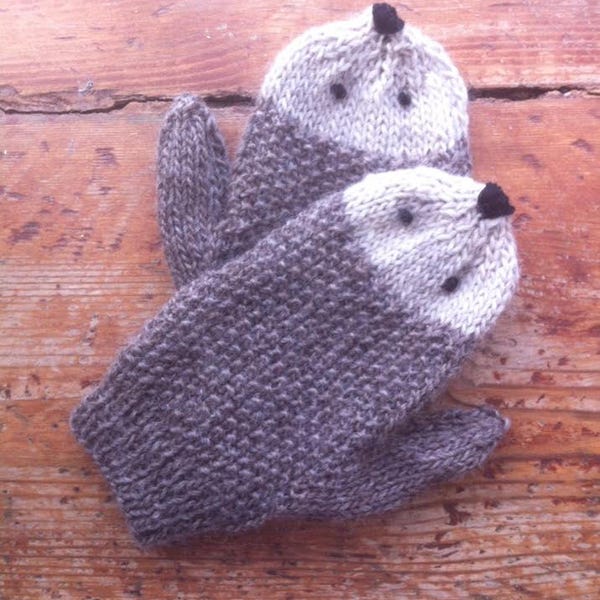 Hedgehog Mittens - Etsy