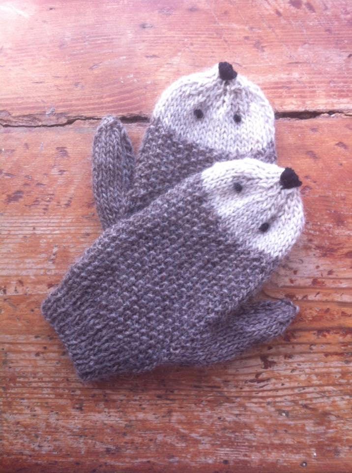 Free Knitting Pattern For Hedgehog Mittens Knitted Animal Nursery: 37