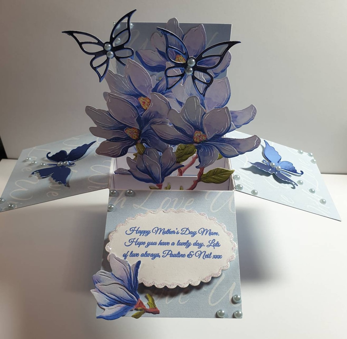 Beautiful Personalised Pop up Box Card for Any Occation | Etsy UK