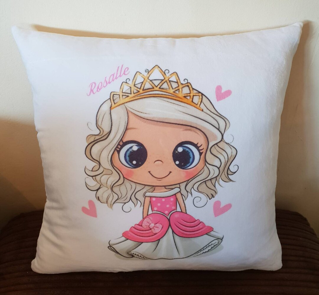 Beautiful Cute Personalised Super Soft Princess Cushion Great - Etsy