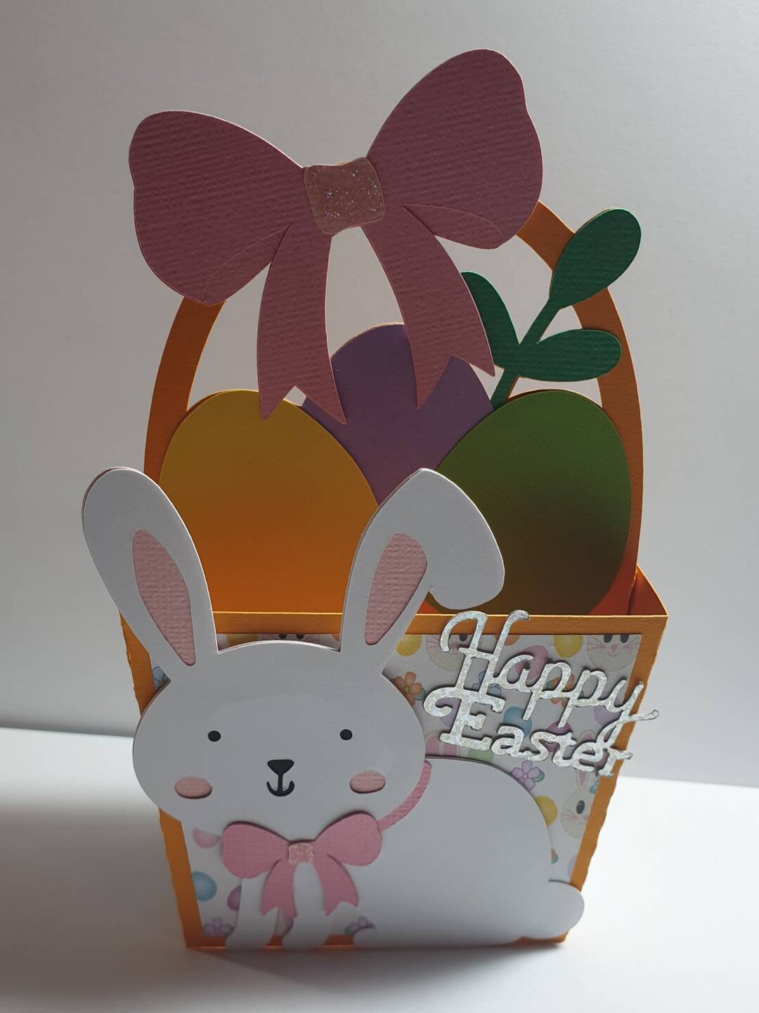 Easter Bunny Pop up Box Card - Etsy