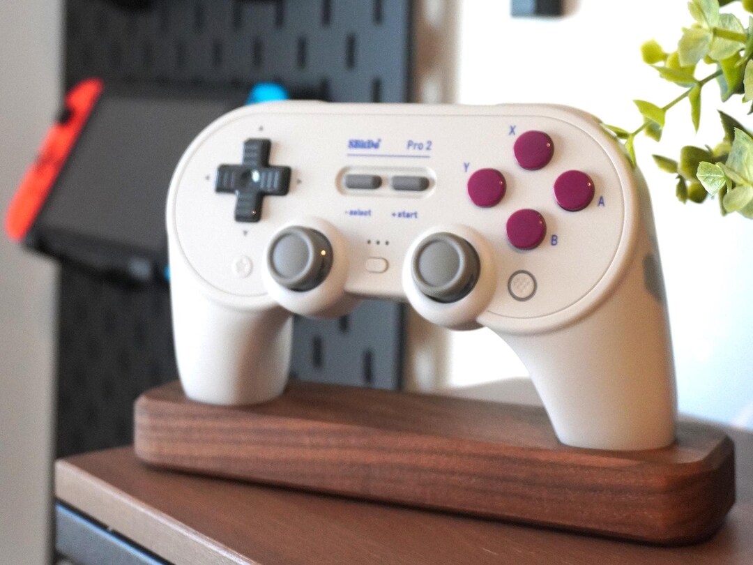 8bitdo Pro 2 Controller Stand Premium Hardwood Walnut/oak - Etsy