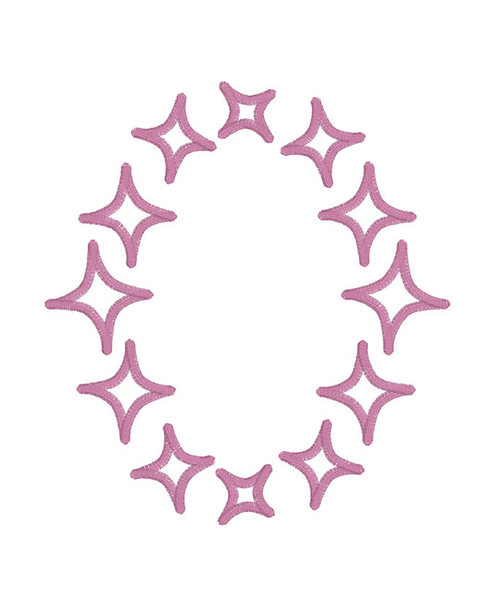 DIGITAL Applique Embroidery Design the Stella Star Monogram - Etsy