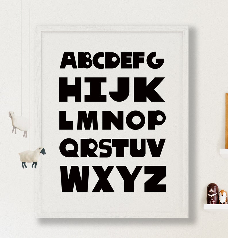 Fun Alphabet Printable Poster - Etsy
