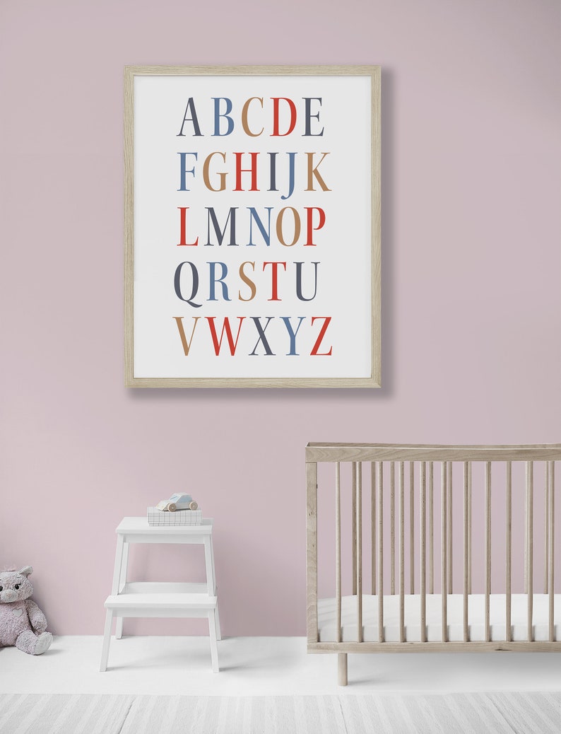 Elegant Alphabet Printable Poster - Etsy