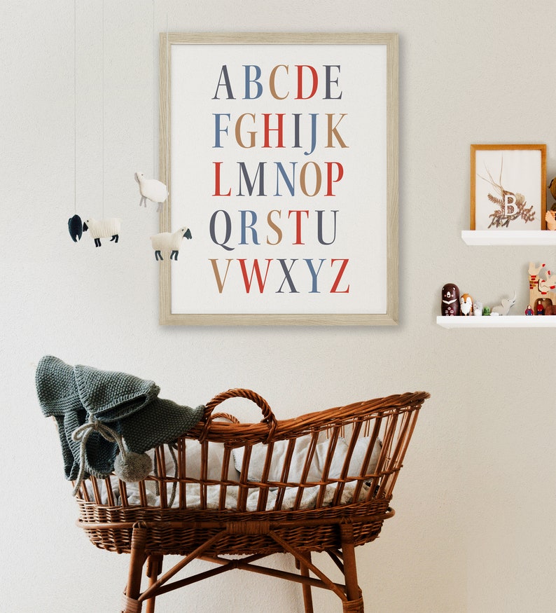 Elegant Alphabet Printable Poster - Etsy