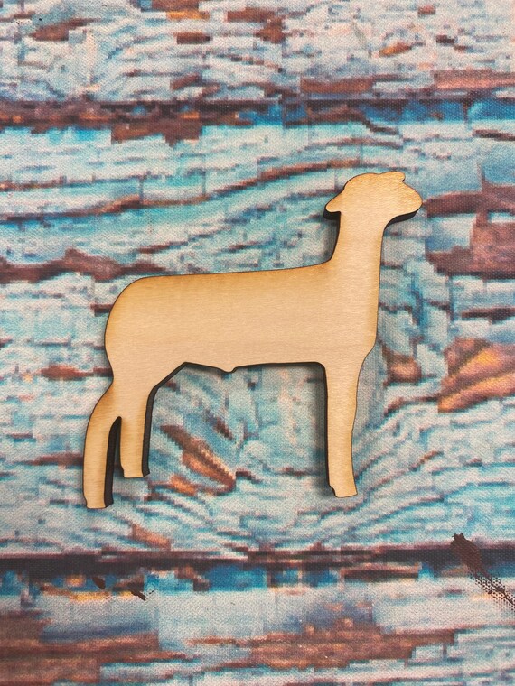 Show Lamb Cutout / Show Lamb Stall Sign / Show Lamb Paint Kit - Etsy