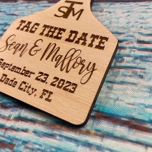 Tag the Date / Western Wedding / Rustic Wedding Decor / Save the Date ...