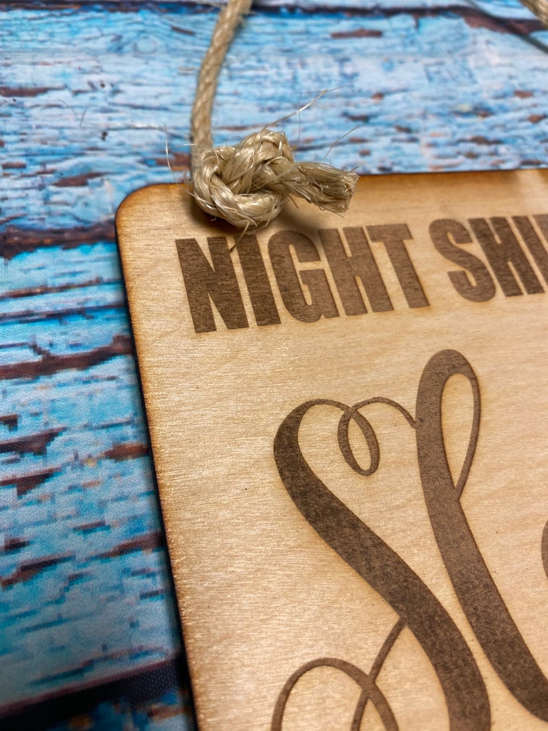 Night Shift Worker/ No Soliciting Sign / Essential Worker Gift | Etsy