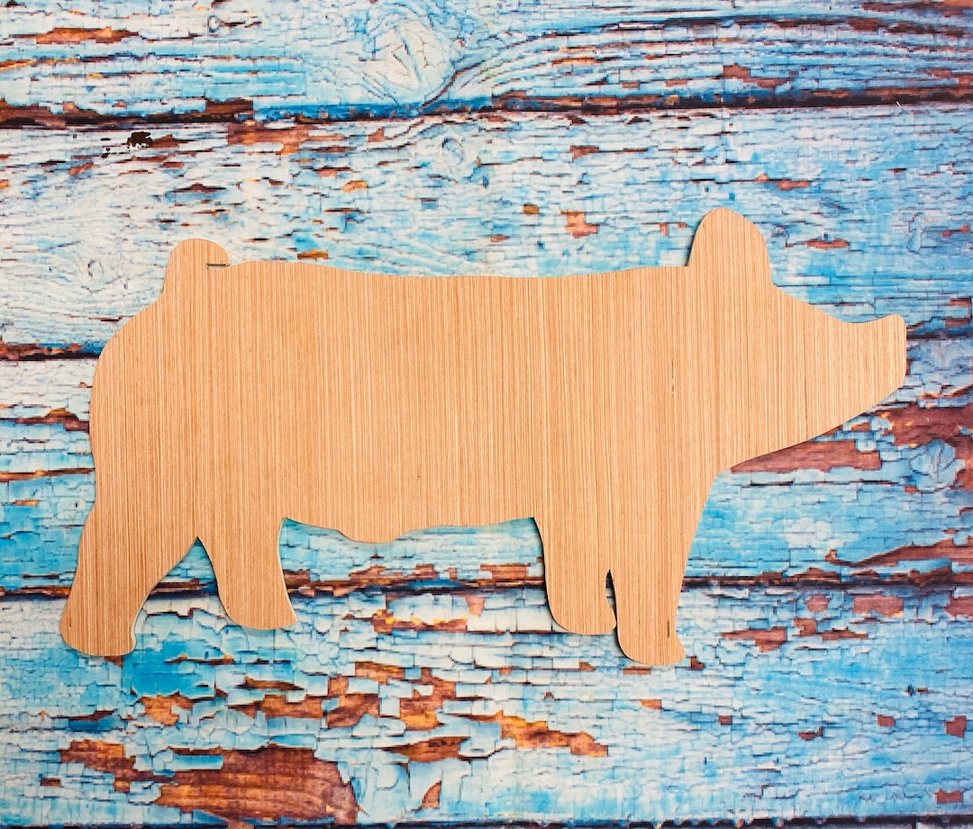 Show Pig Cutout / Show Pig Stall Sign / Show Pig Paint Kit / Kids Paint ...