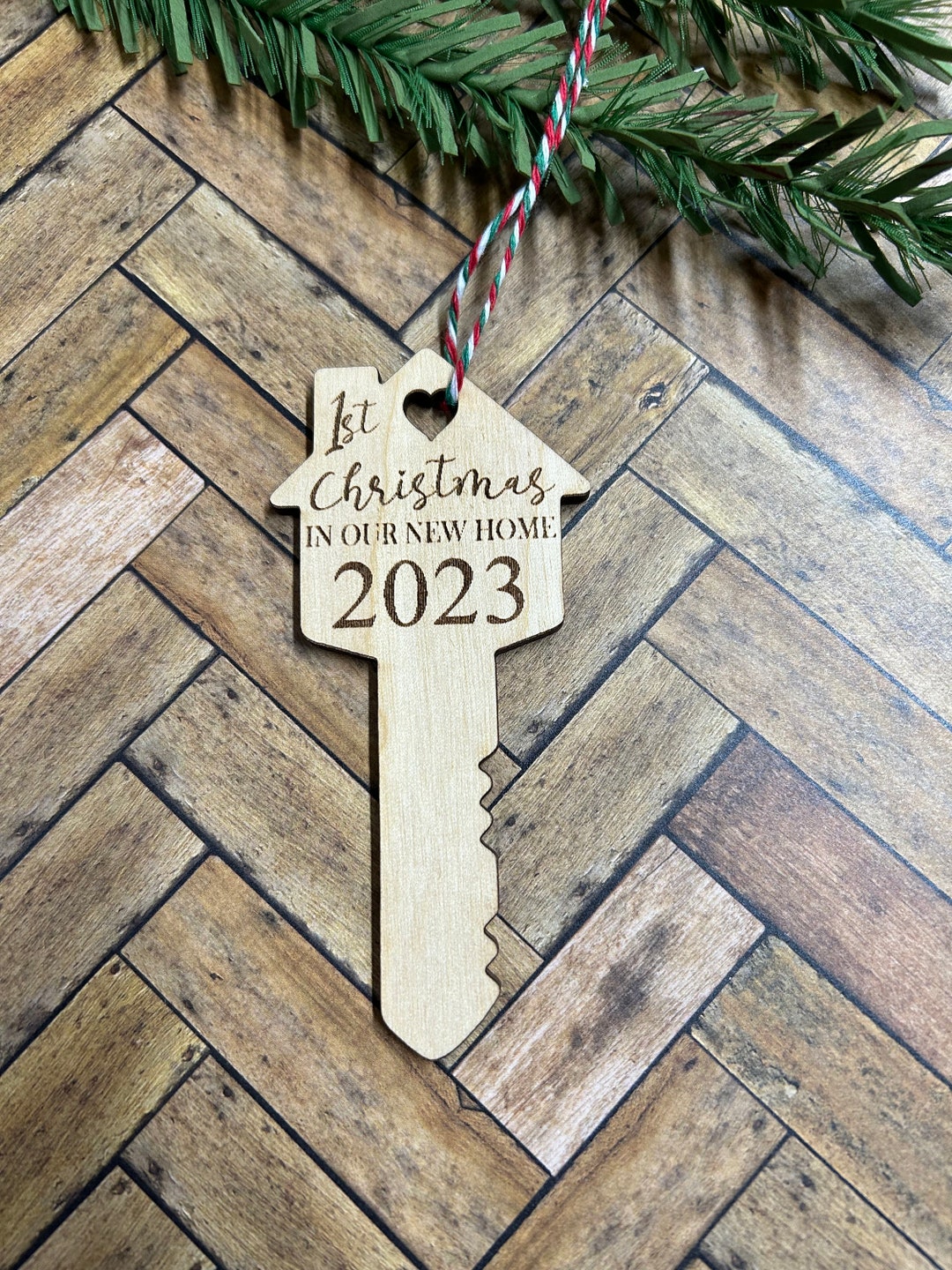 2024 New Home Key Ornament / Personalized Gift Tag / Christmas Ornament ...