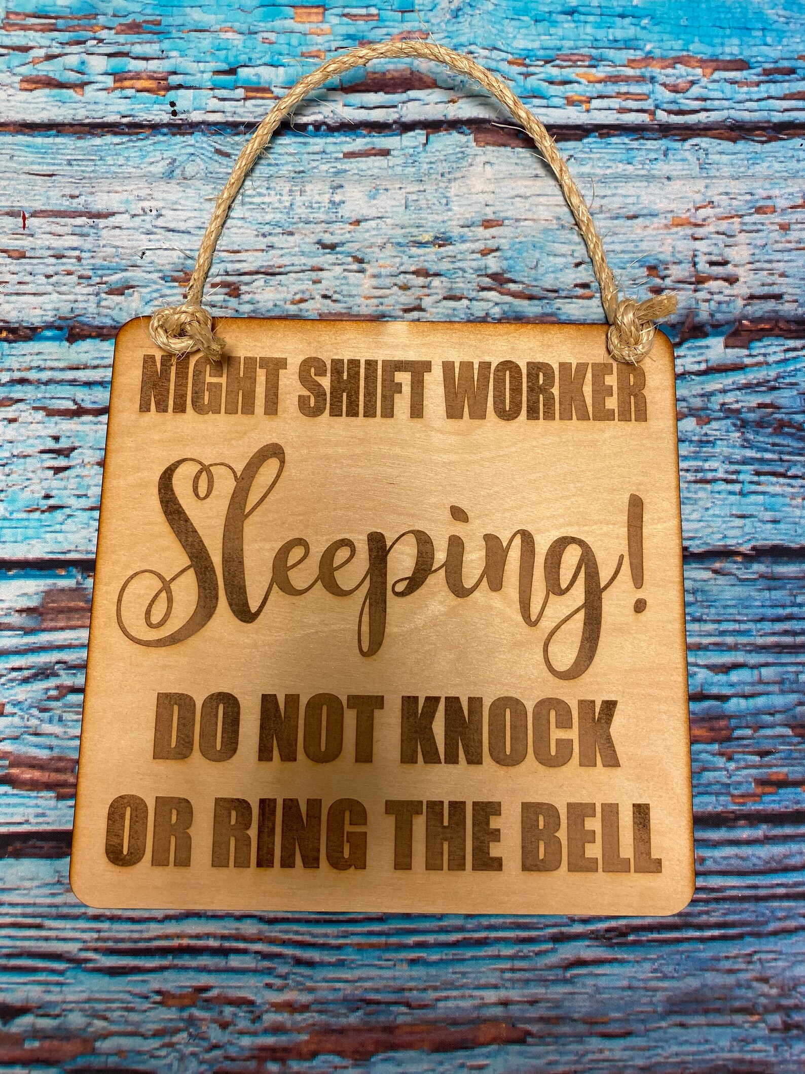Night Shift Worker/ No Soliciting Sign / Essential Worker Gift - Etsy