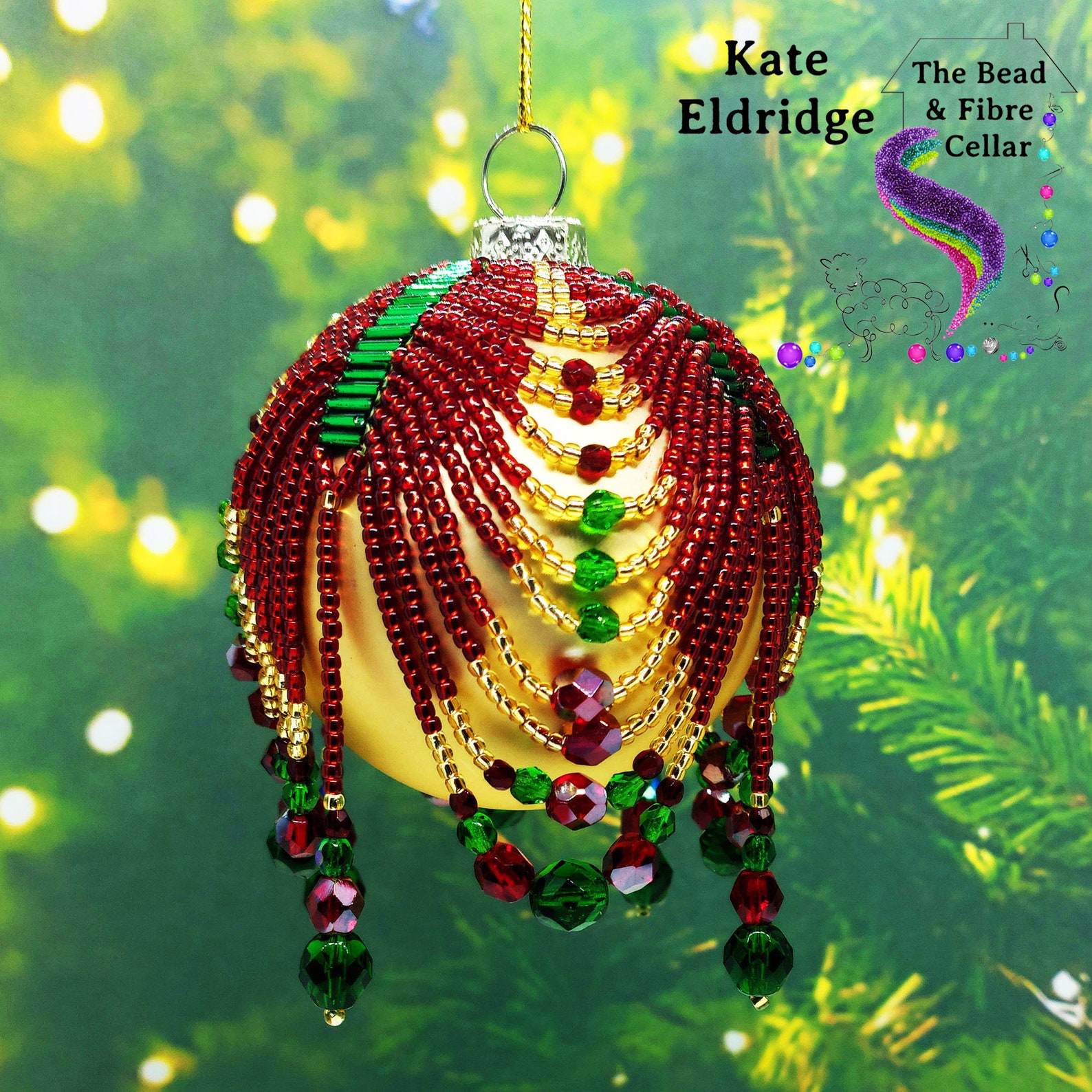 Venetian Drapes Beaded Bauble Ornament Tutorial - Etsy