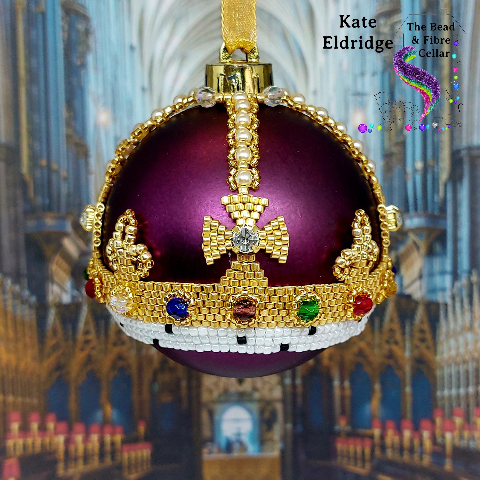 Coronation Celebration Beaded Bauble Ornament Pattern Tutorial - Etsy