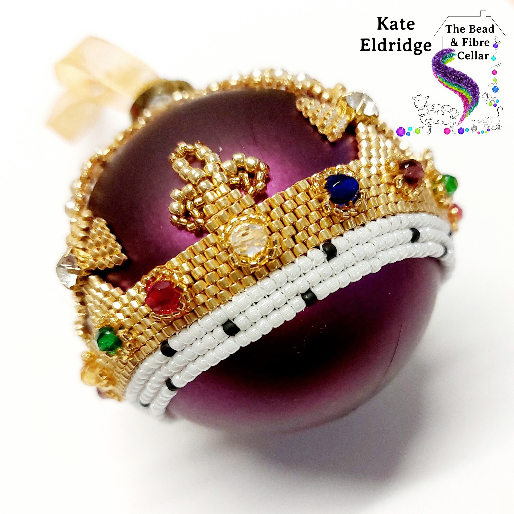 Coronation Celebration Beaded Bauble Ornament Pattern Tutorial - Etsy