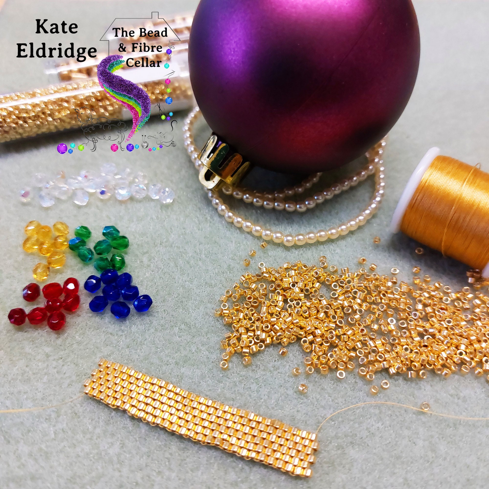 Coronation Celebration Beaded Bauble Ornament Pattern Tutorial - Etsy
