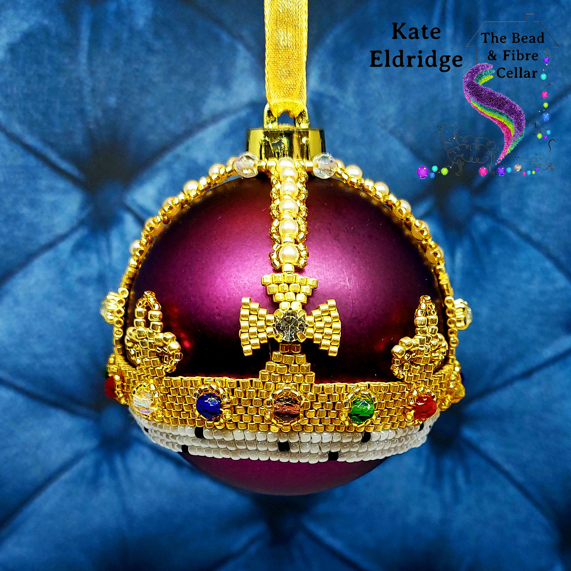Coronation Celebration Beaded Bauble Ornament Pattern Tutorial - Etsy