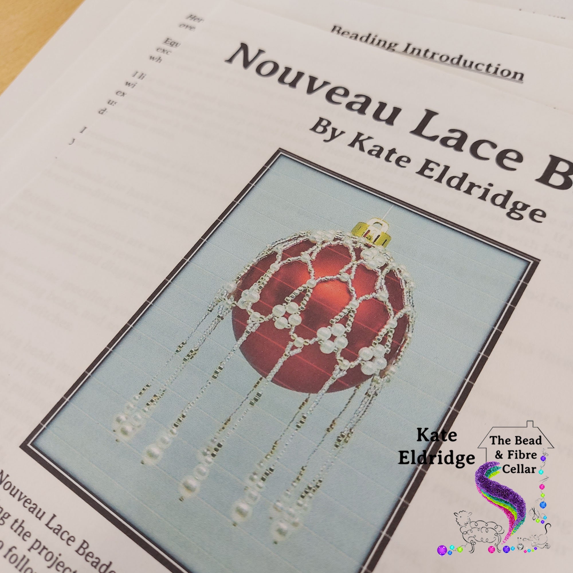 Nouveau Lace Beaded Festive Christmas Bauble Pattern Tutorial - Etsy
