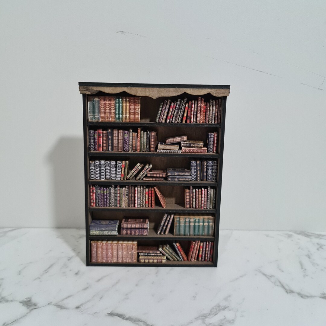 Miniature Bookcase SVG File Digital Download for Laser - Etsy