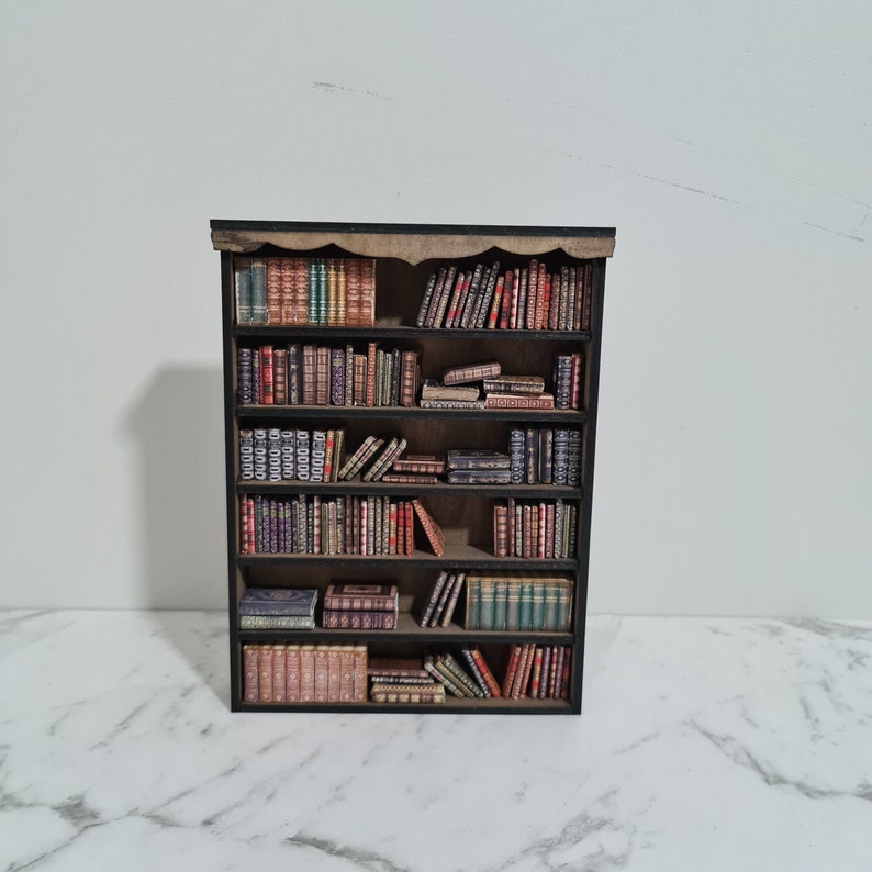 Miniature Bookcase SVG File Digital Download for Laser - Etsy