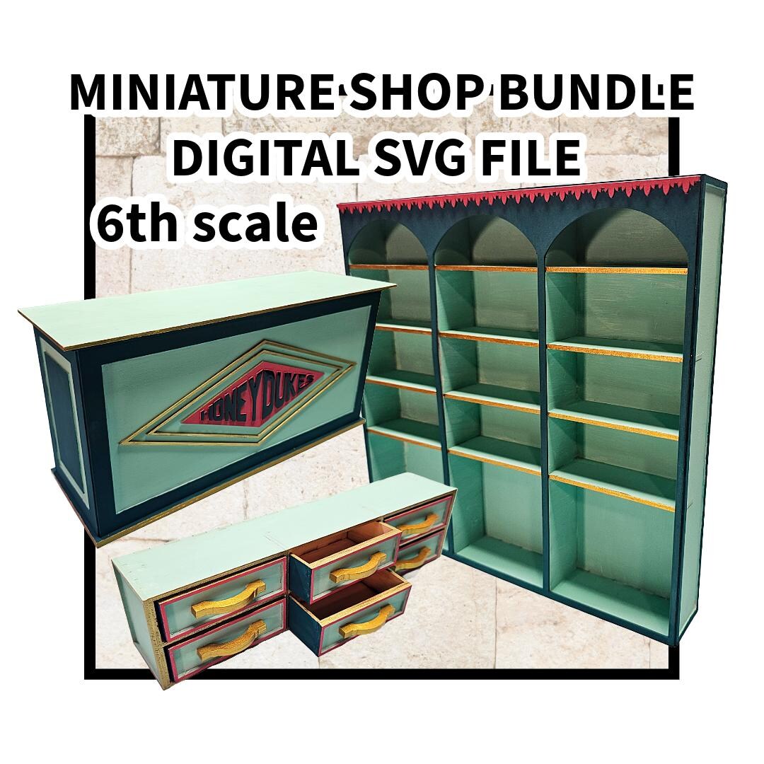 BUNDLE Miniature Shop 6th Scale - Modular - SVG File - Digital Download ...