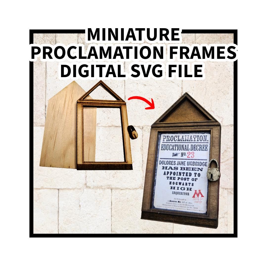Proclamation Frames - SVG File - Digital Download for Laser Cutting - Etsy