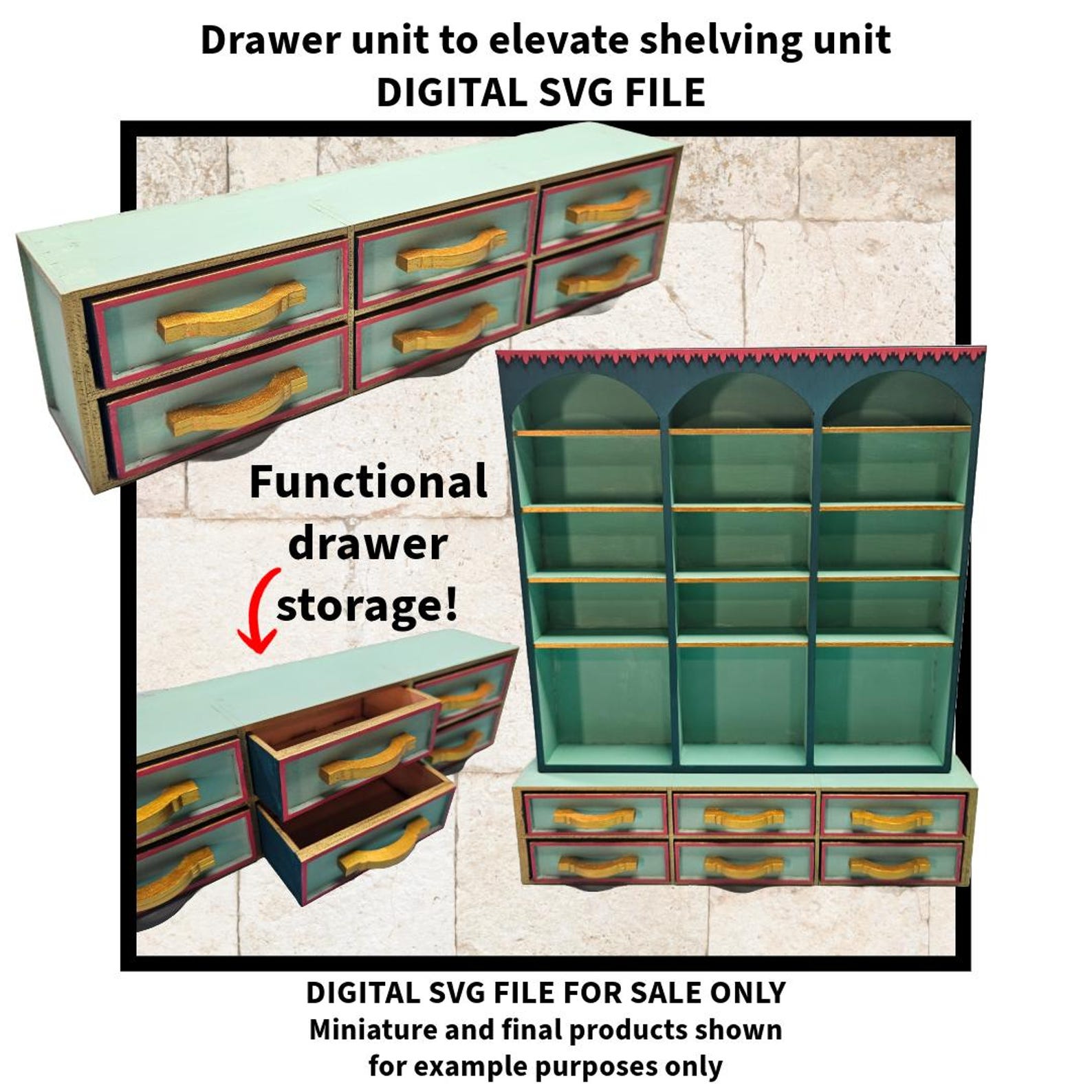 BUNDLE Miniature Shop 6th Scale - Modular - SVG File - Digital Download ...