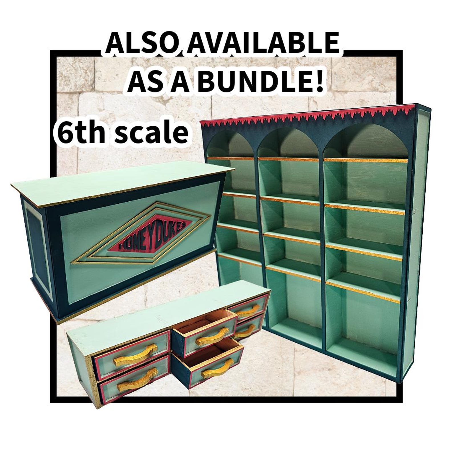 Miniature Shop Shelving 6th Scale - Modular - SVG File - Digital ...