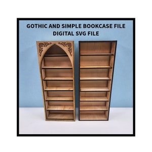 Miniature Gothic & Tall Bookcase - SVG File - Digital Download for ...