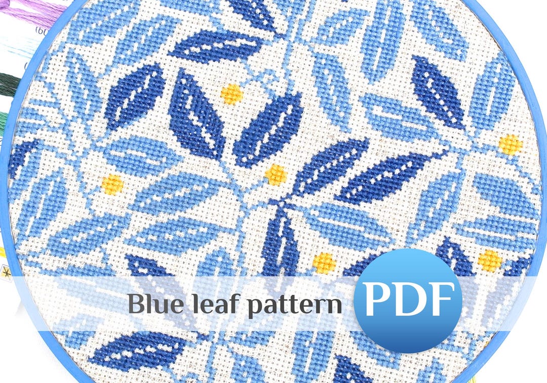 Сross Stitch Repeating Pattern PDF Modern Repeating Ornament Cross ...